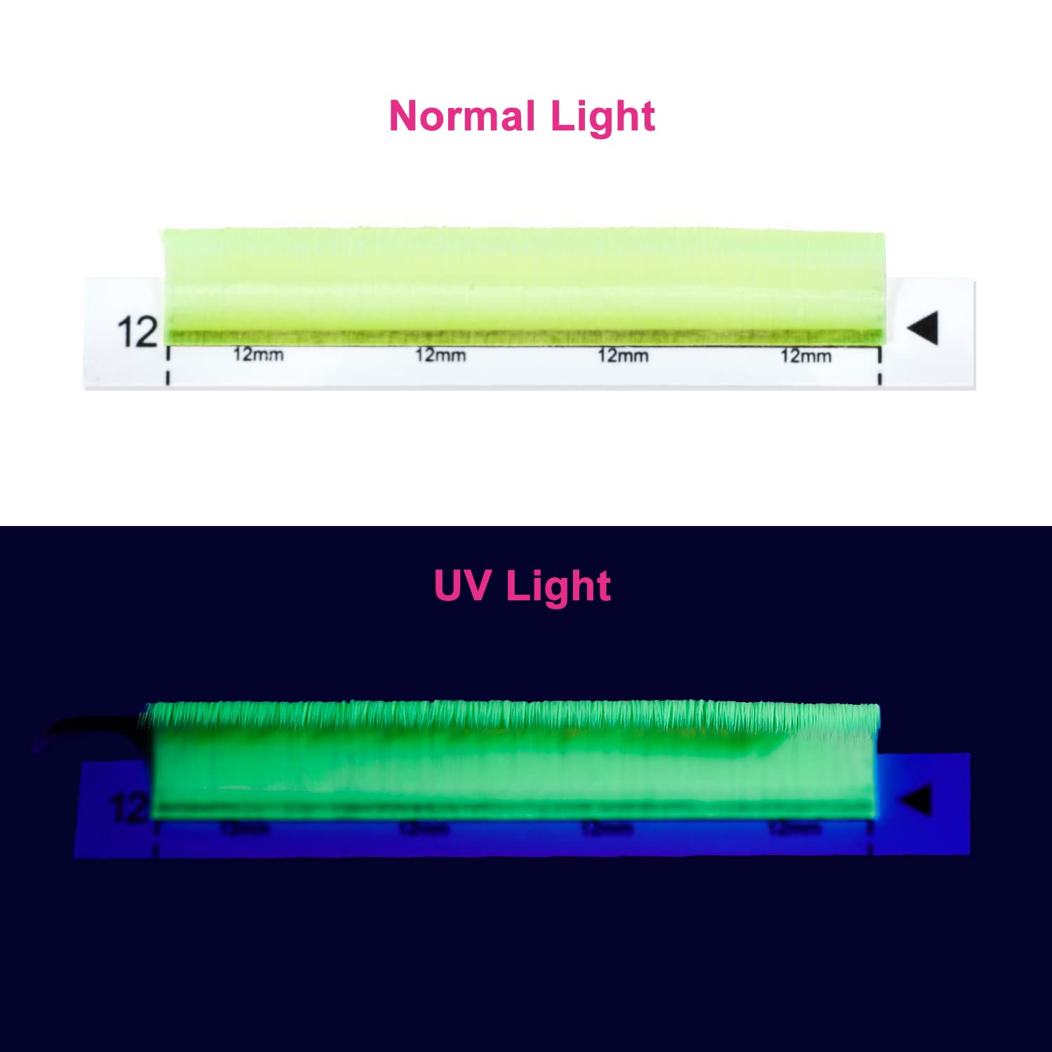 Snapklik.com : Colored Neon UV Eyelash Extensions Colorful Fluoresent ...