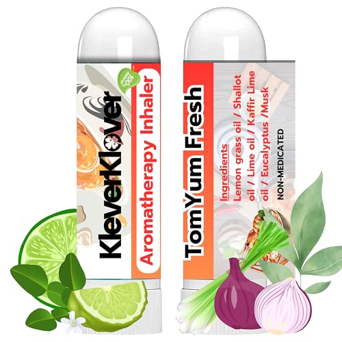 Amazon.com: KLEVERKLOVER Tom Yum Nasal Inhaler Aromatherapy Stick for ...