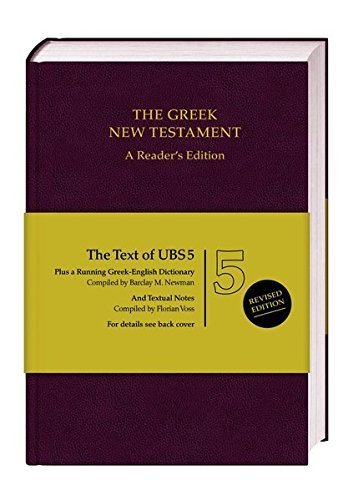 UBS 5th Revised Greek New Testament Reader's Edition: 124377 (English ...