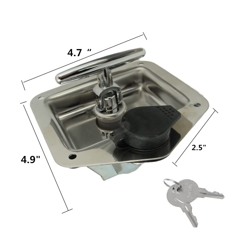 Snapklik.com : WJSKDQ T Handle Latch Rv Truck Door Tool Box Lock ...