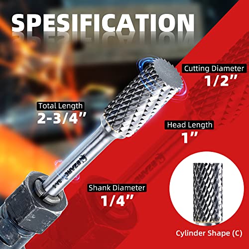 EZARC SA-5 Tungsten Carbide Burr with 1/4Shank – Double Cut Rotary File ...
