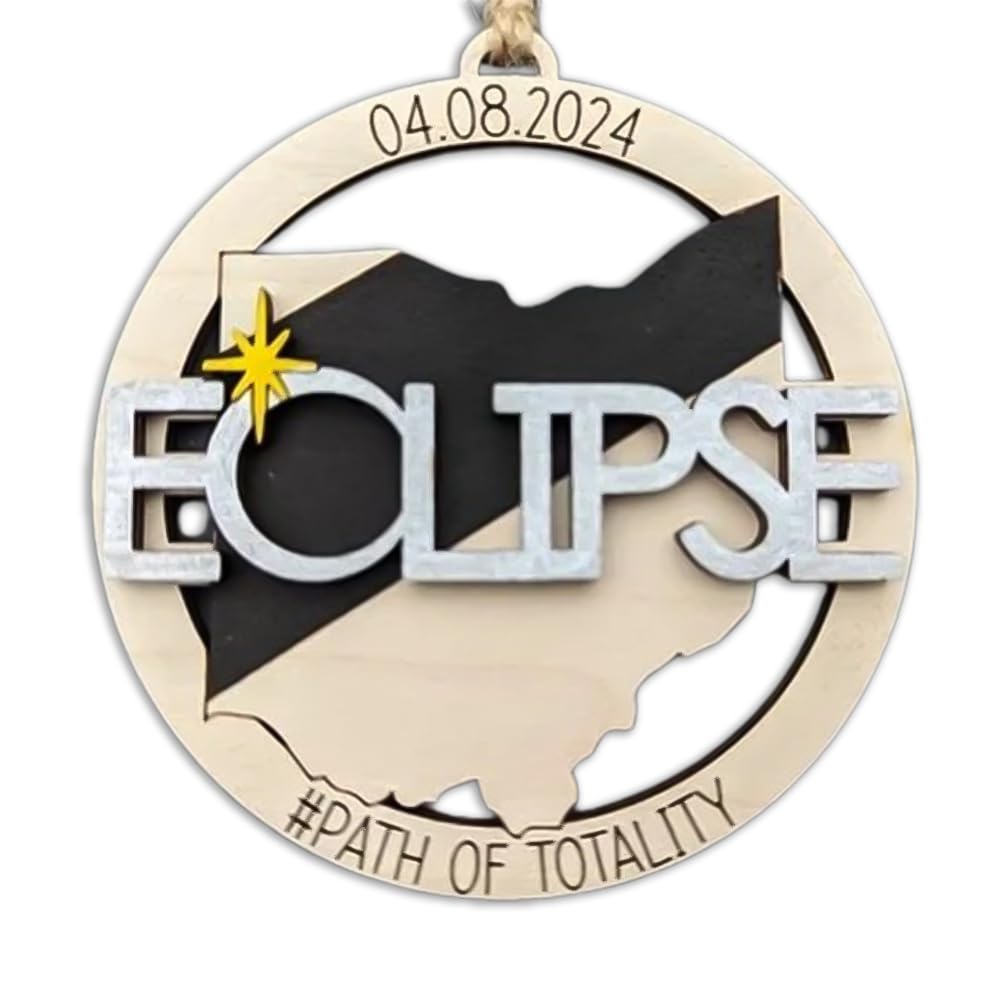 Amazon.com: Solar Eclipse 2024 Ornament, 2024 Solar Eclipse Party ...