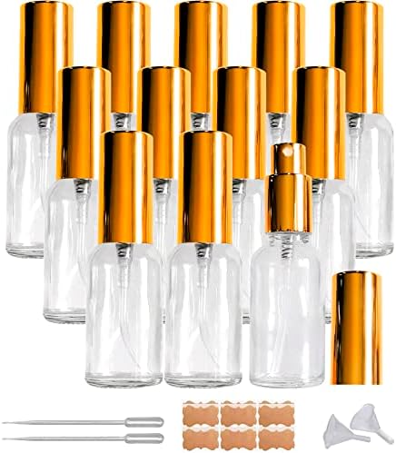 Amazon.com: Tessco 20 Pieces Glass Spray Bottles Empty Perfume Atomizer ...