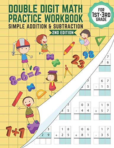 Double-Digit Math Practice Workbook - Simple Addition and Subtraction ...