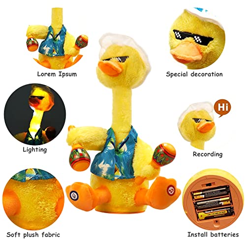 Snapklik.com : Talking Duck Toy Repeats What You Say Dancing Duck Baby ...