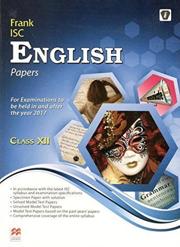 Buy Frank ISC English Papers - Class XII Book Online at Low Prices in ...