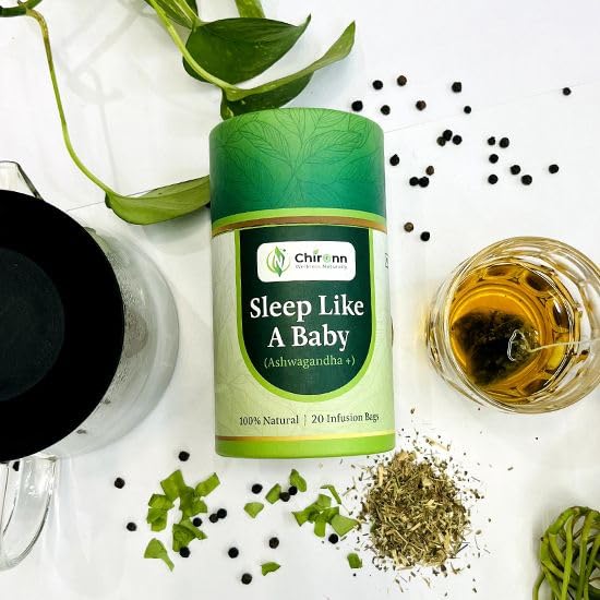 Night Time Tea | Herbal Tea with Ashwagandha, Brahmi, Shankhpushpi ...