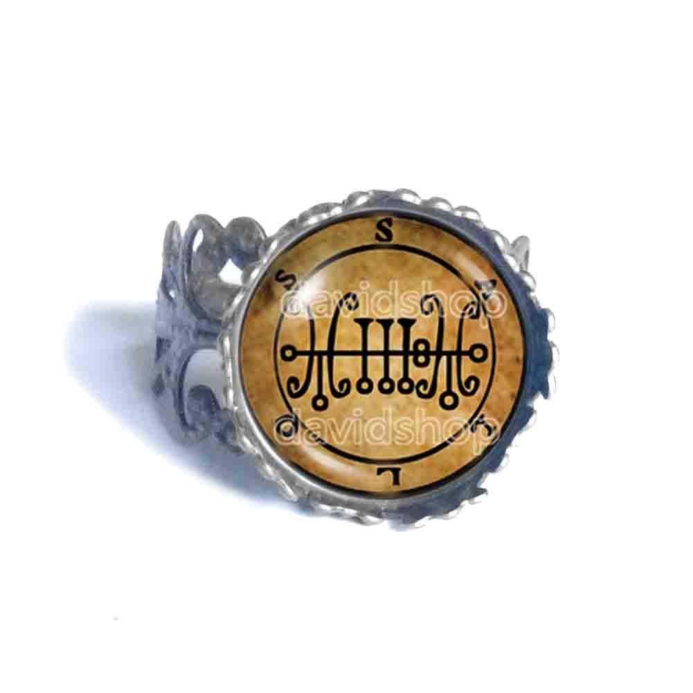 Buy Seal Sigil Of Sallos Ring Fashion Jewelry Lesser Key Of Solomon ...