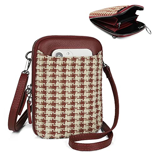 Snapklik.com : Befen Genuine Leather Red Cell Phone Purse For Women ...