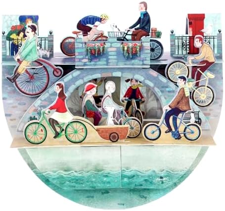 SANTORO PopnRock, 3D Pop Up Greeting Card - Cycling - Bicycle Card For ...