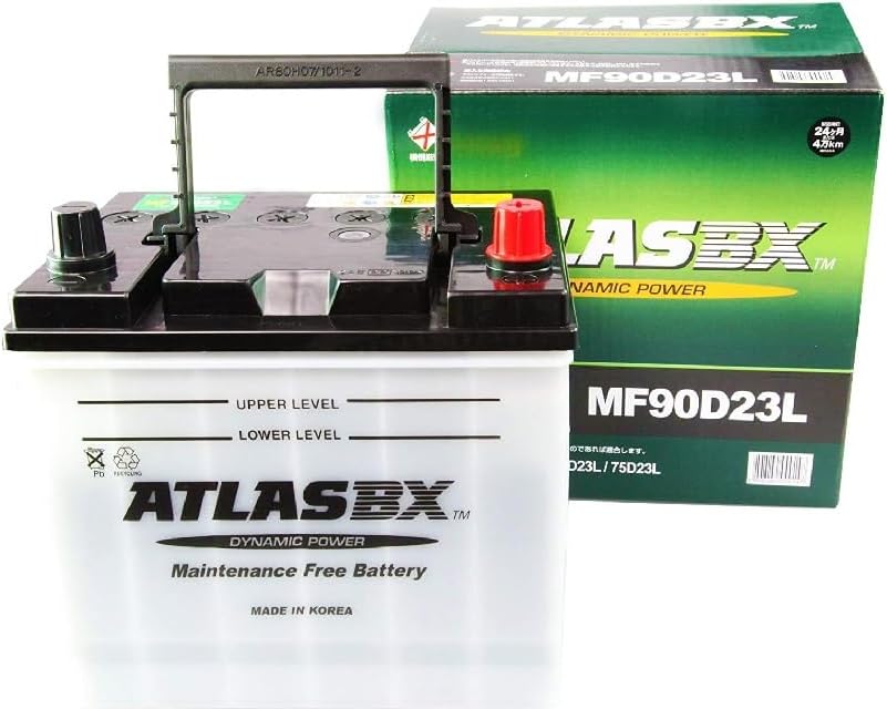 Amazon | ATLAS BX 90D23L アトラス 国産車用 バッテリー 標準車対応 互換 55D23L 65D23L 70D23L ...