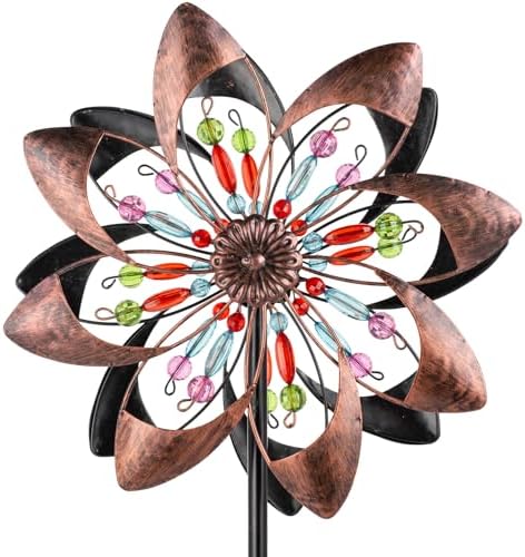 Amazon.com: VEWOSTAR 57” H Wind Spinners Outdoor + 46” H Wind Spinners ...
