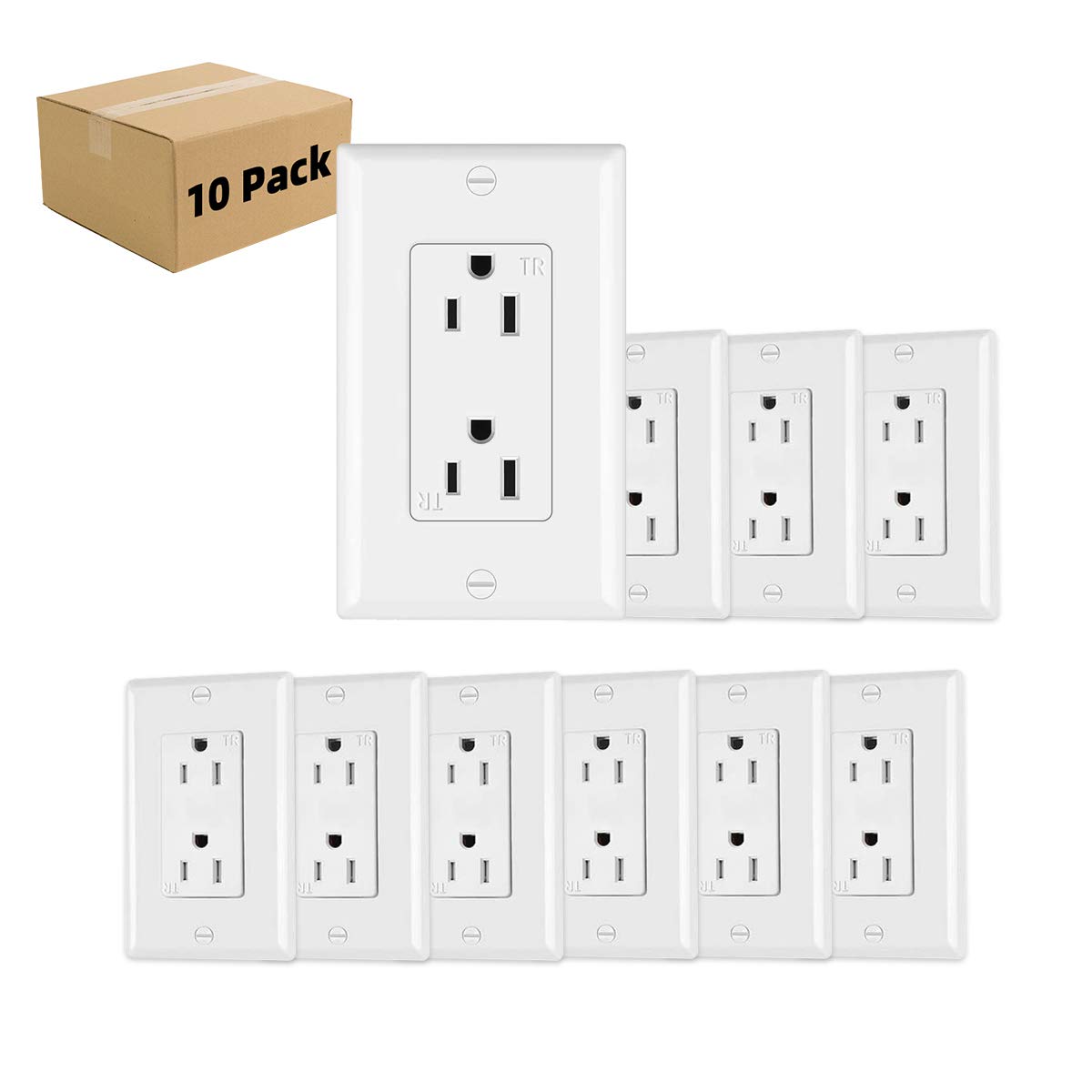 Snapklik.com : Decorator Receptacle Outlet, Decora Socket, 15 Amp, 125 ...