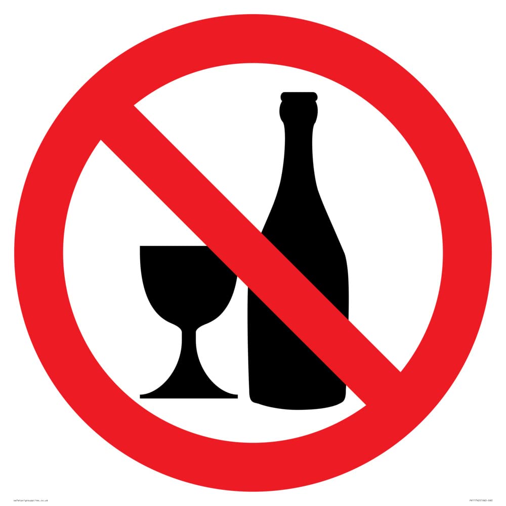 No Drinking Alcohol Sign