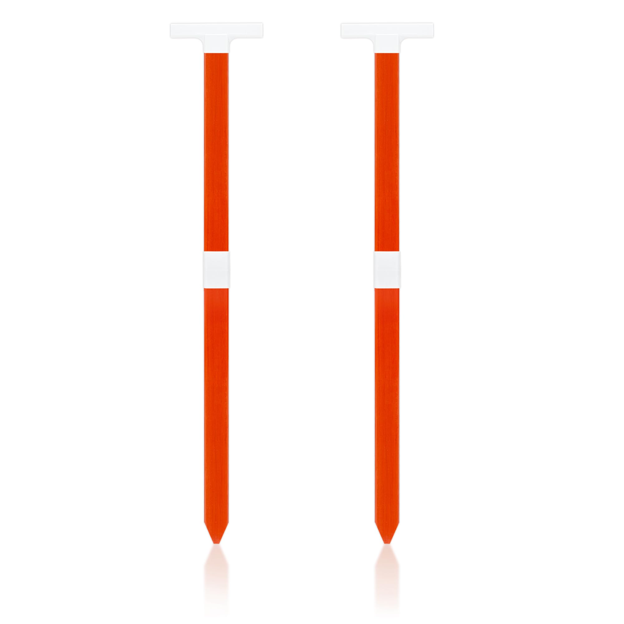 Amazon.com : 2-Pack Orange Fiberglass Rod Stakes for Yard Signs, 28 ...