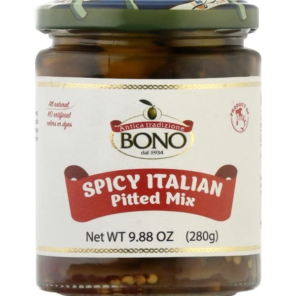 Amazon.com : Bono, Spicy Italian Pitted Mix, 9.88 Ounce : Grocery ...