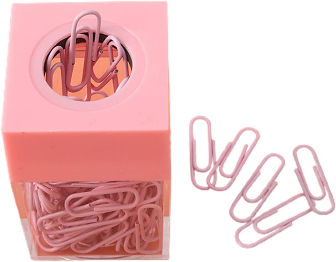 Amazon.com : Pink Magnetic Paper Cilp Dispenser Holder Clear Acrylic ...