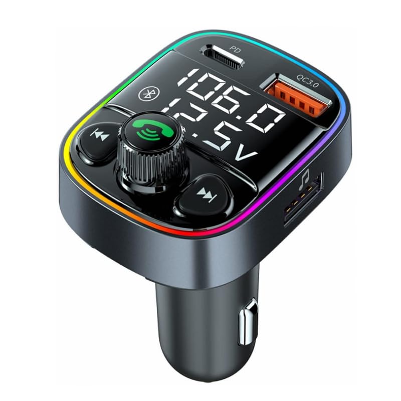 Amazon.com: Bluetooth Car Adapter, Wireless FM Transmitter Bluetooth ...