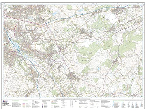 Motherwell & Coatbridge Map | Whitburn & Carluke | Ordnance Survey | OS ...
