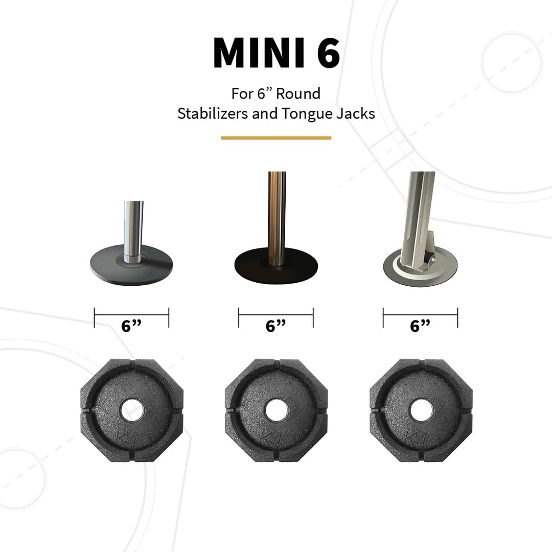 Snapklik.com : SnapPad Mini Permanently Attached RV Jack Pad For 6 Inch ...