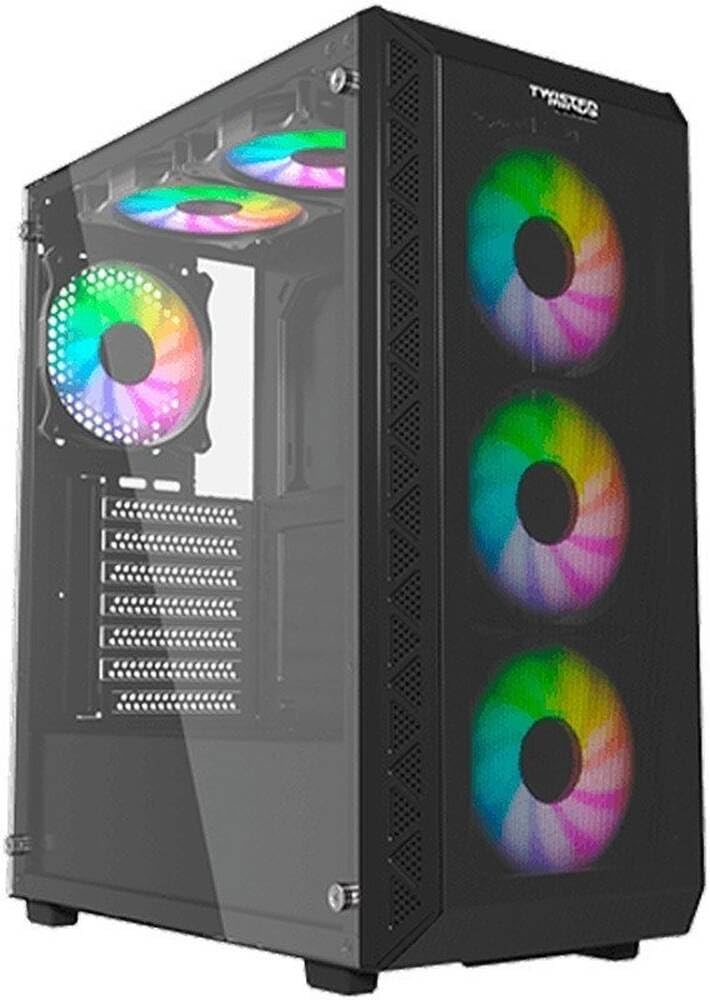Twisted Minds Apex - 03 Mid Tower Computer Gaming Case, Tempered Glass ...