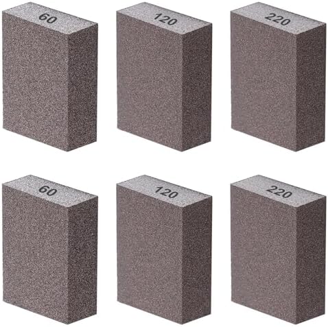 Amazon.com: smseace 6Pack Sanding Block 60/120/220 Grit Sandpaper block ...