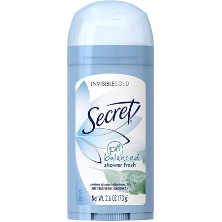 Amazon.com: Secret Invisible Solid Antiperspirant Deodorant, Unscented ...