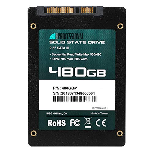 Inland Professional 480GB 3D NAND SATA III 6Gb/s 2.5\" Internal Solid ...