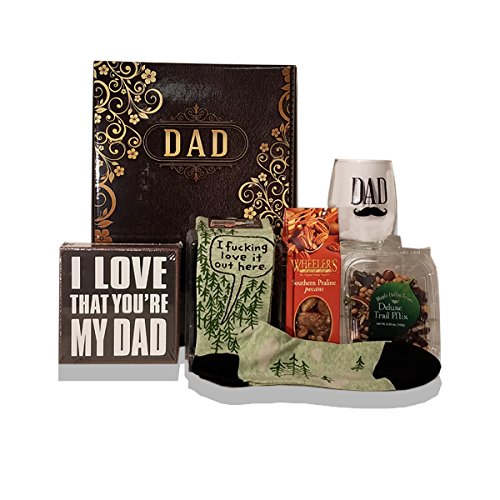 Amazon.com: Father's Day Dads Birthday Box Gift Basket - Includes Dad ...