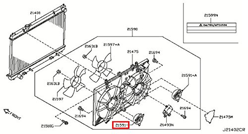 Amazon.com: Infiniti 21487-EH10B, Engine Cooling Fan Motor : Automotive