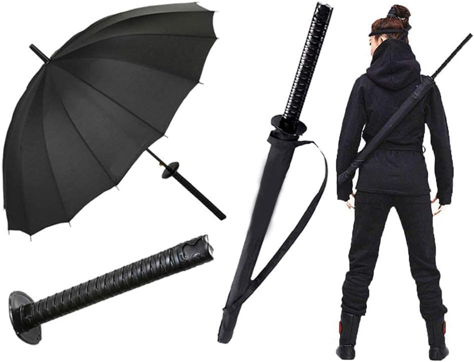 Amazon.com: Kikkerland Samurai Novelty Umbrella Katana Master Sword ...