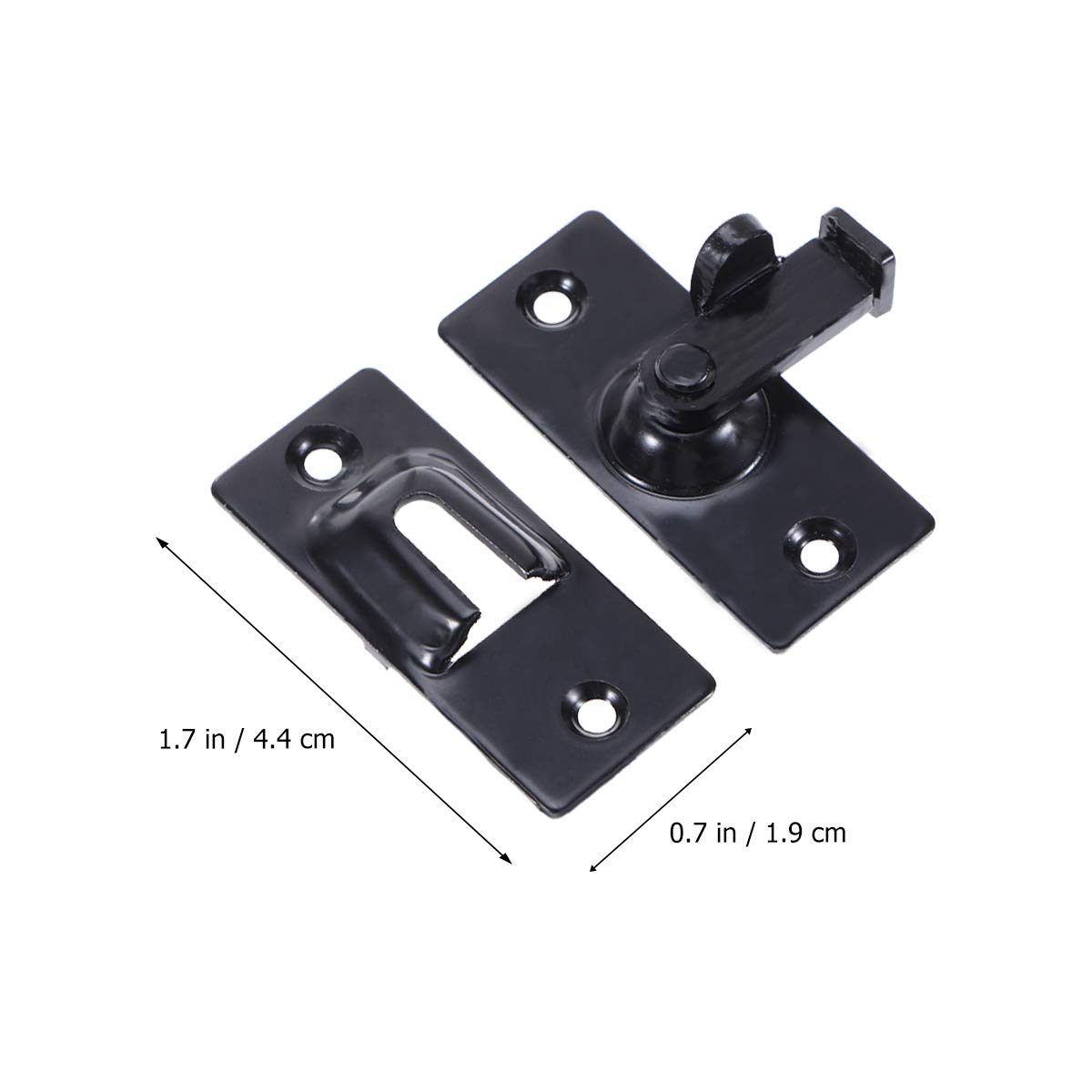 DOITOOL 90 Degree Right Angle Door Lock Buckle Tiny Security Door Lock ...