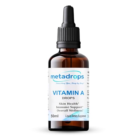 MetaDrops Vitamin A Liquid Supplement - Retinyl Palmitate, 100 ...