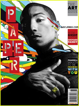 Paper Magazine (November, 2010) Pharell cover, Shepar Fairey Guest ...