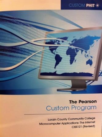 The Pearson Custom Program (Lorain County Community College Microcomputer Applications: The ...