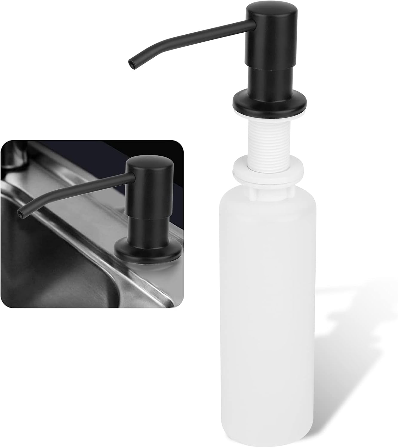 Distributeur Savon Liquide Encastrable avec Bouteille 300ML ...