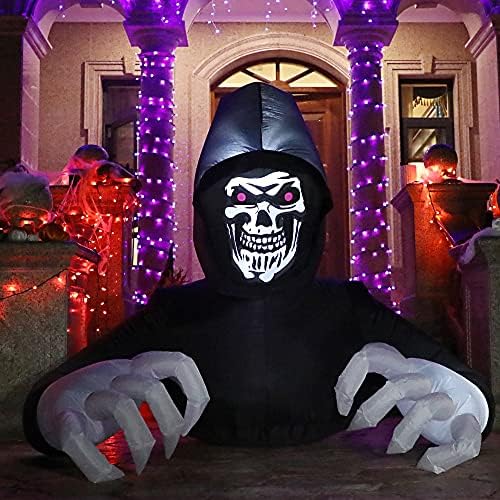 Amazon.com: Halloween Inflatables Outdoor Decorations, GOSEN 8FT Scary ...