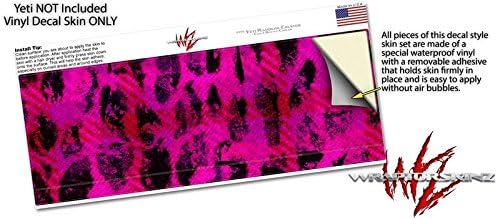 Pink Distressed Leopard - Decal Style Skin Wrap fits Yeti Rambler ...
