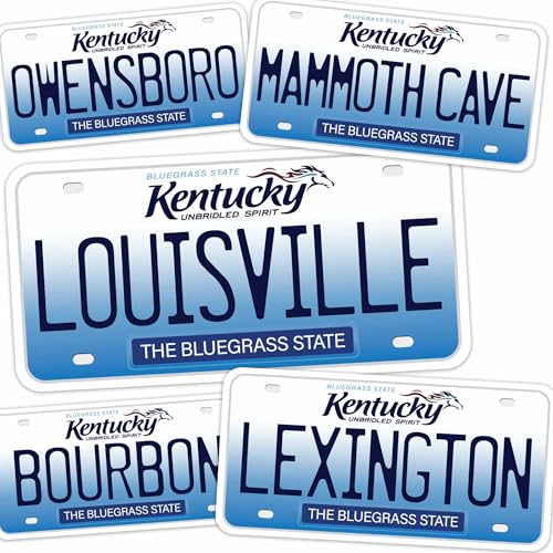 Amazon.com: Kentucky License Plate Stickers for Hydroflask - Choose ...