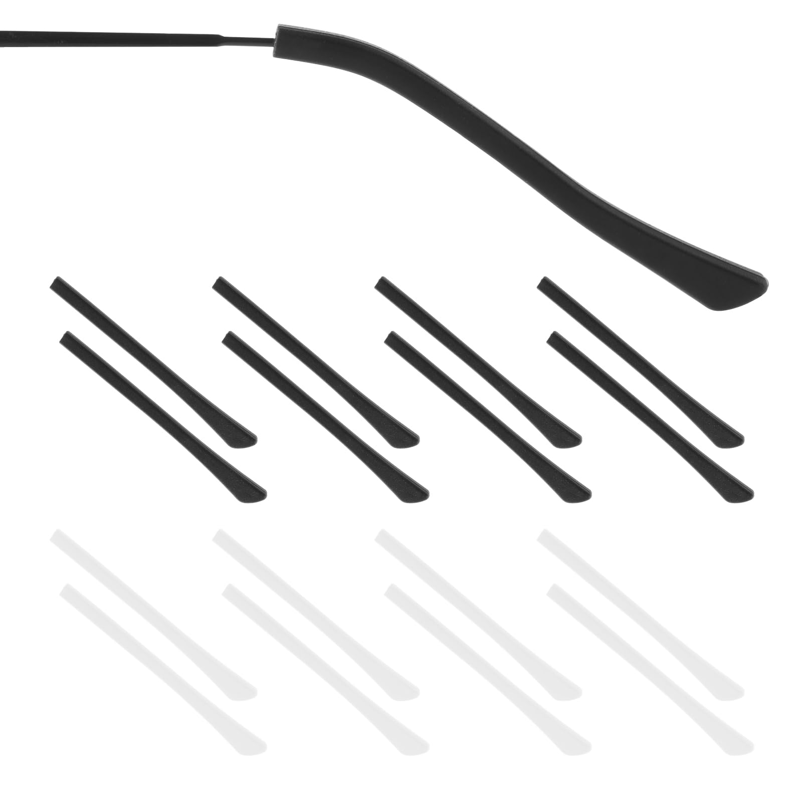 8 Pairs Glasses Ear Grips Anti Slip Glasses Grips Silicone Glasses Arm ...