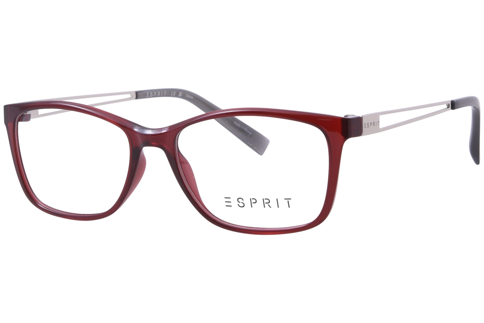 Amazon.com: Esprit Women's Eyeglasses ET17562 ET/17562 531 Red Full Rim ...