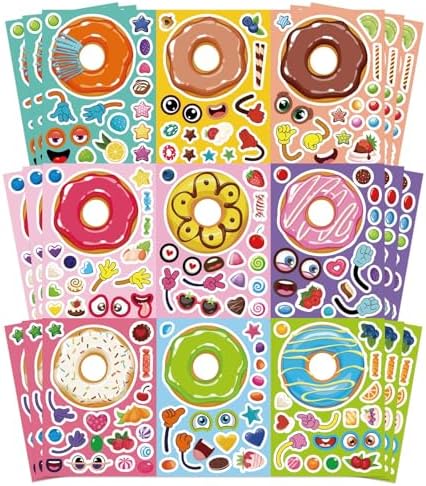 Amazon.com: 30 Sheets Sprunki Stickers, Make-a-face Stickers for Kids ...