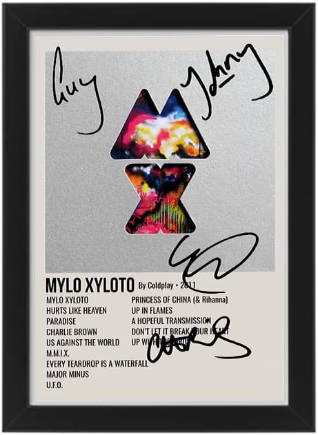 Coldplay MYLO XYLOTO Album Cover Signed Poster - Limited Edition ...