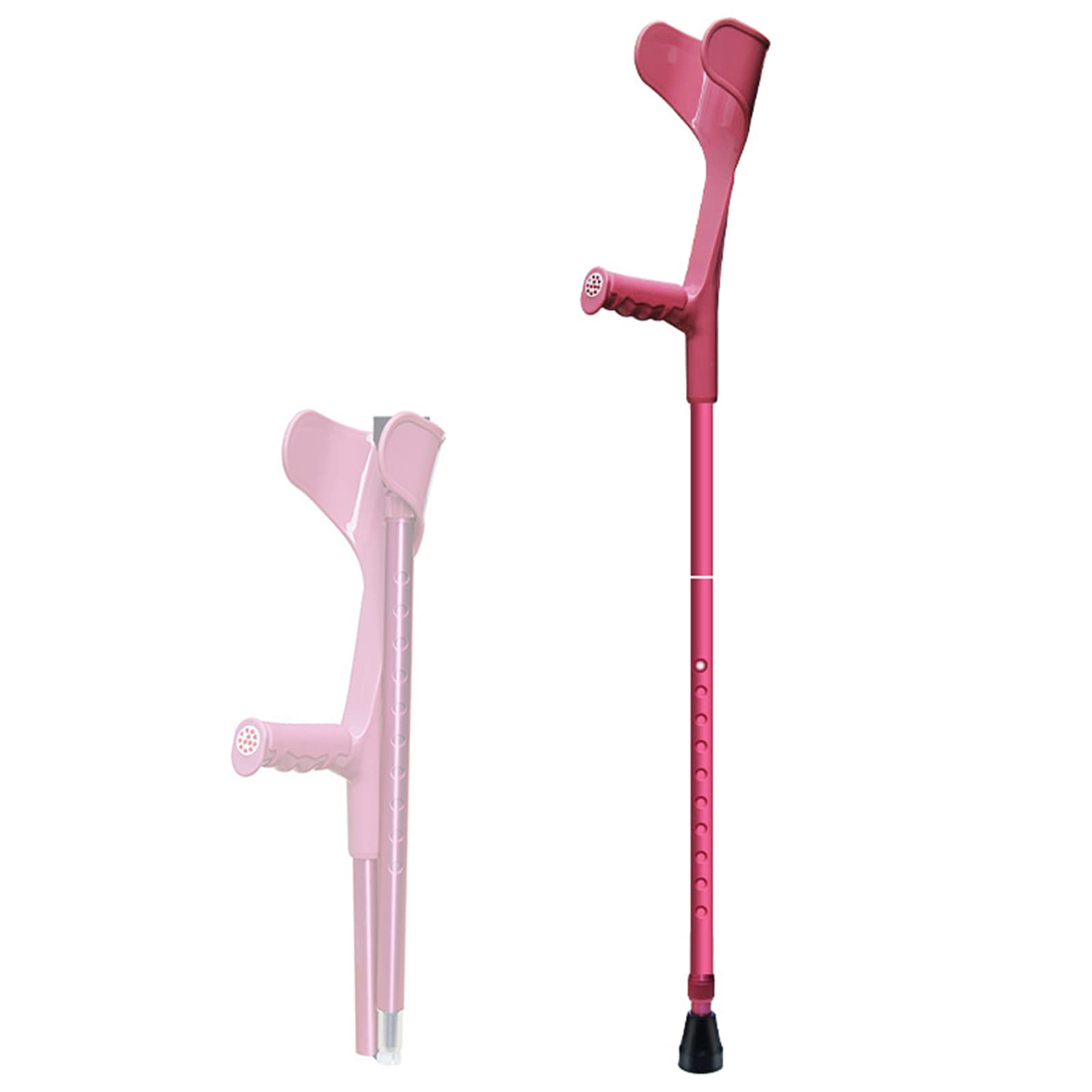 Aluminum Forearm Crutch 1 Piece Walking Cane For Adults Height ...