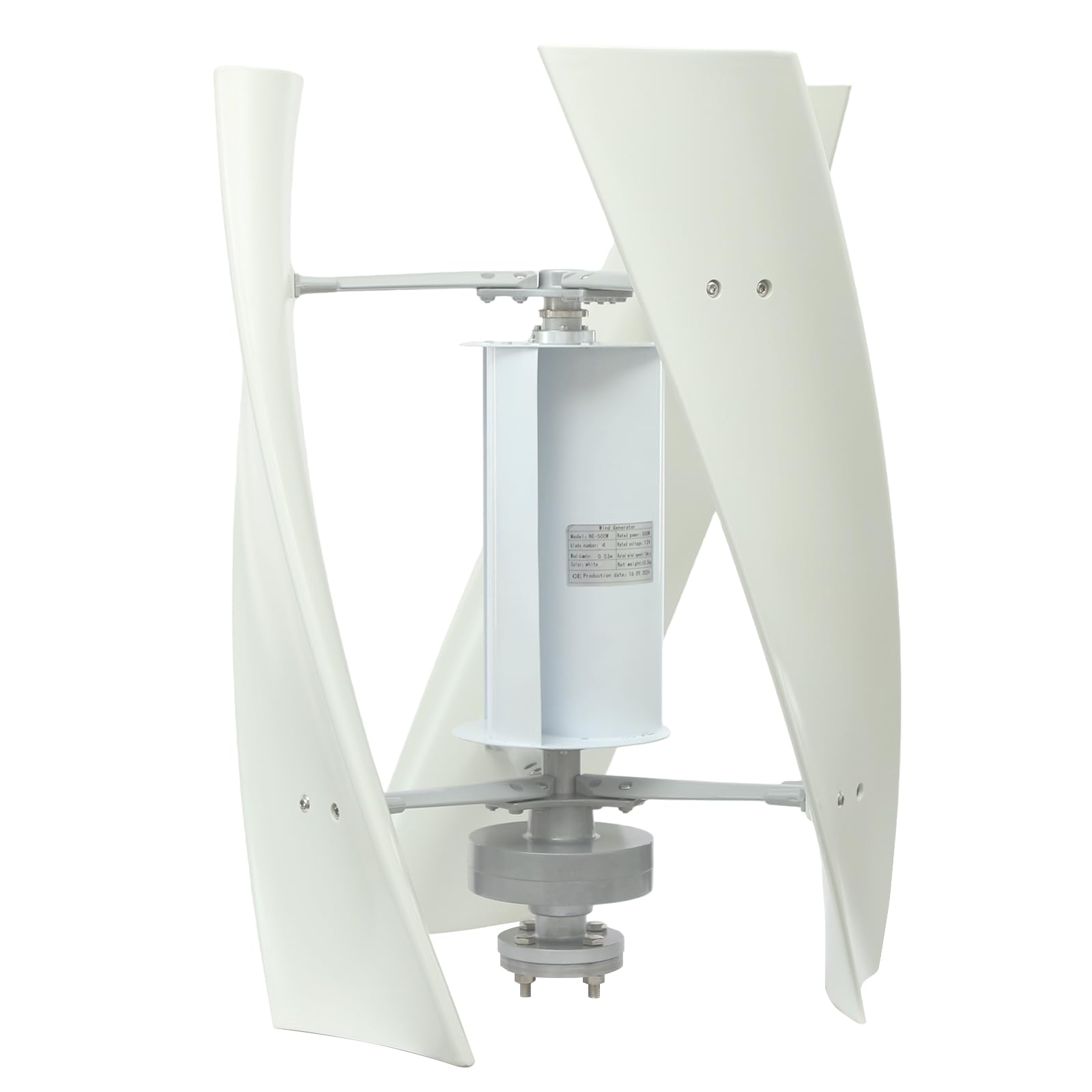 Amazon.com: 500W Vertical Axis Wind Turbine Generator, Permanent Magnet ...