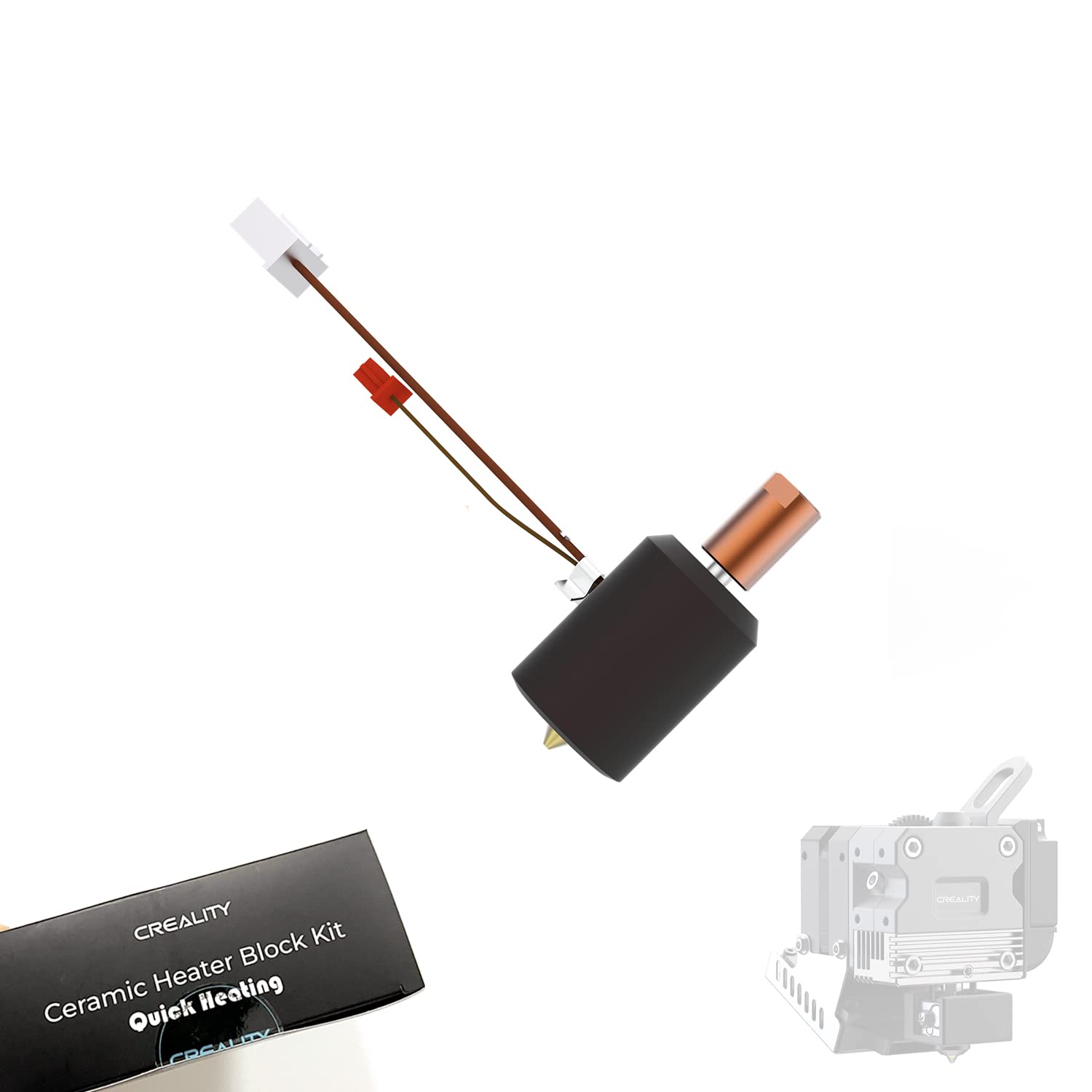 Creality Upgraded Sprite Extruder Ceramic Heating Kit, High Temperature ...