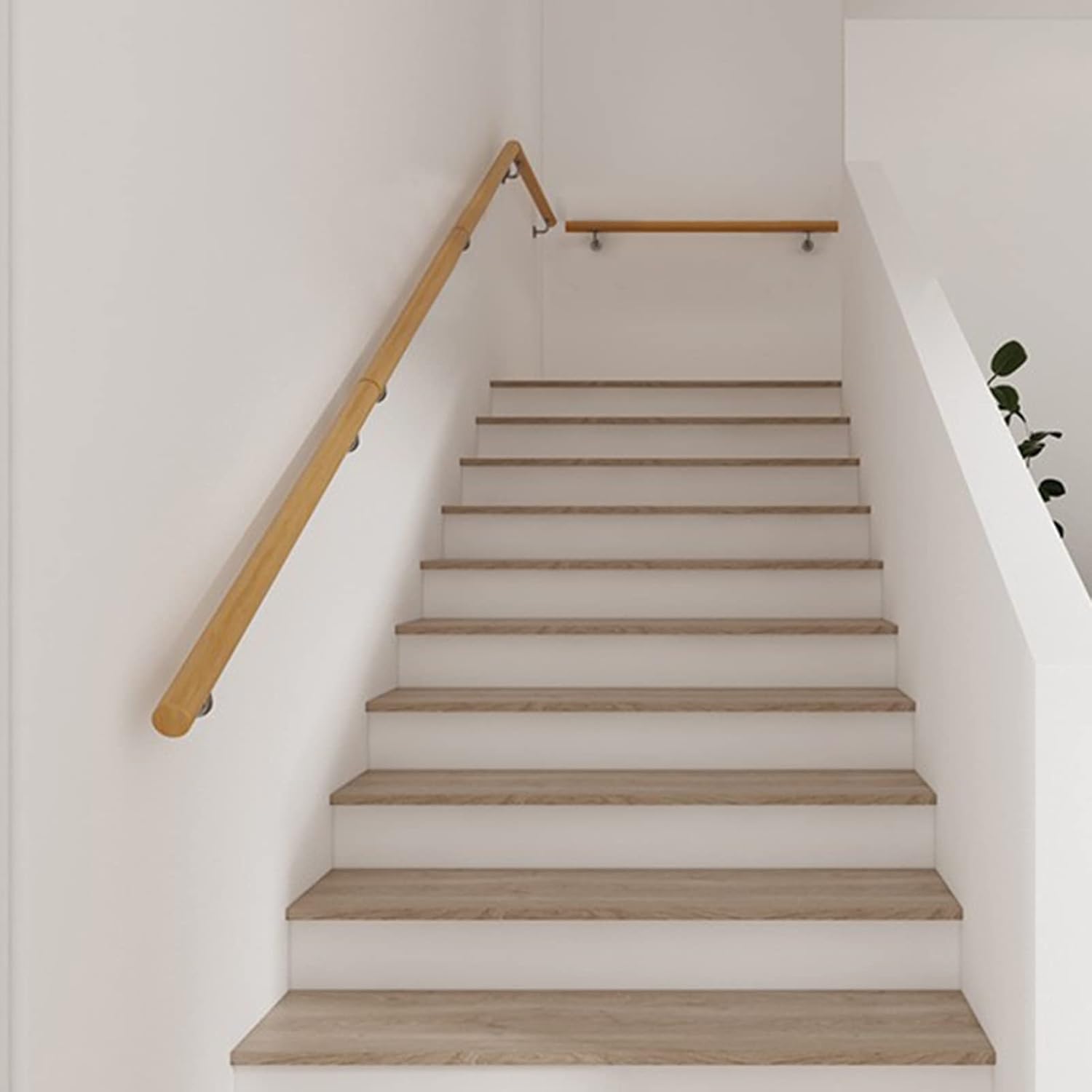 Amazon.com: Staircase Handrails Stair Railing Wood Handrails for Indoor ...