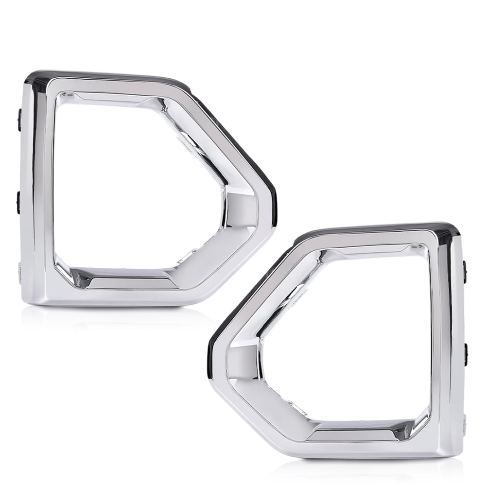 Amazon.com: CNNELL Front Fog Light Outer Bezel Cover Chrome Set ...
