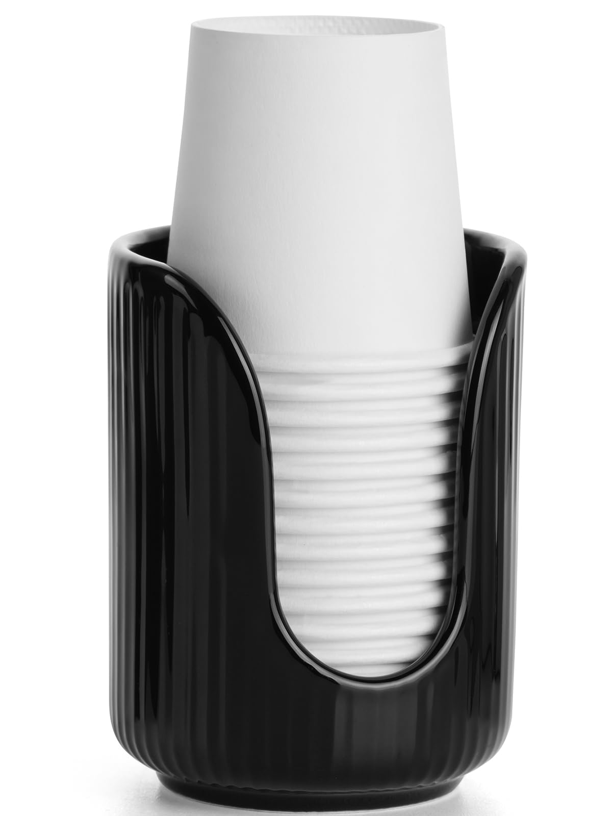 Amazon.com: ABRUTY Bathroom Cup Dispenser, 3oz-4oz Ceramic Paper Cup ...