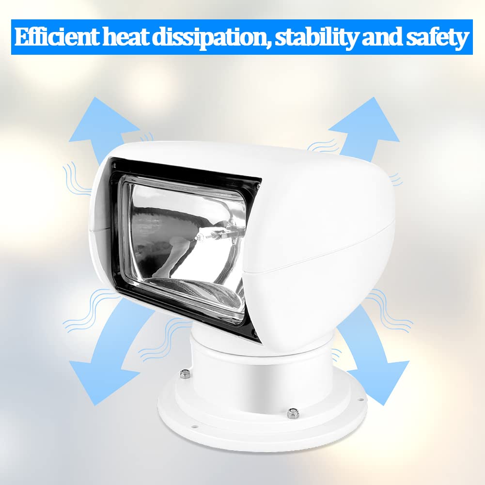 12V 100W 2500lm Waterproof Marine Searchlight,Durable Xenon Yacht ...